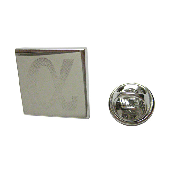 Kiola Designs | Accessories | Silver Toned Etched Greek Letter Alpha ...